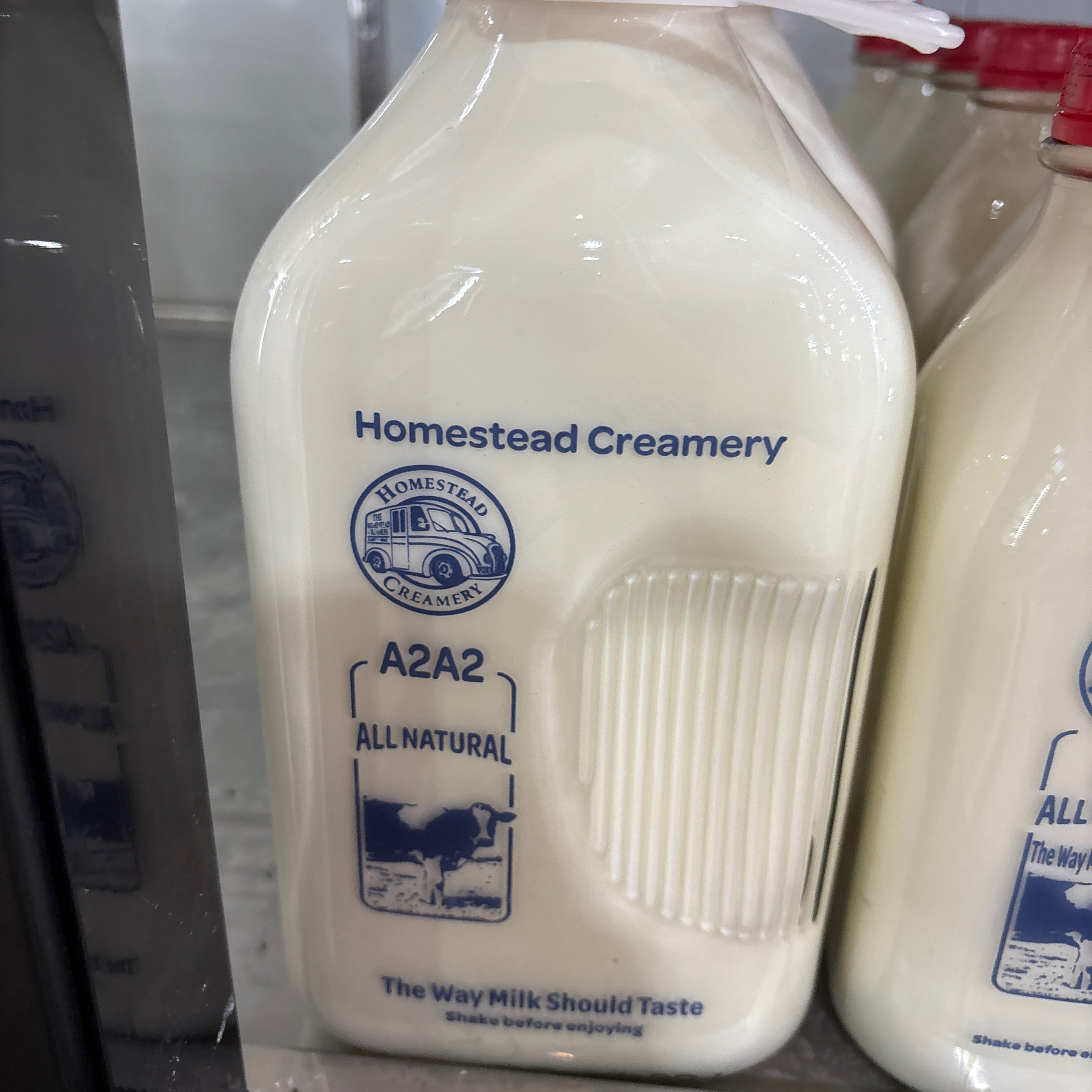 Large glass milk | Robertson Family Farm